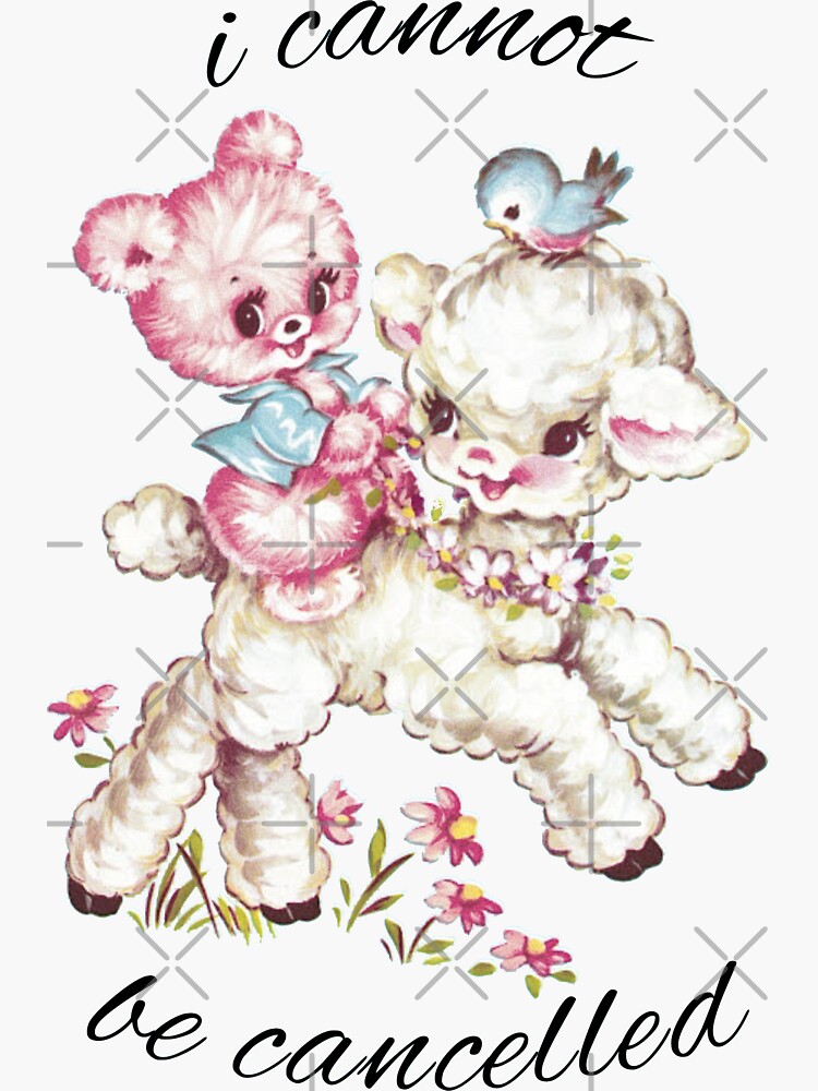 "i cannot be cancelled" Sticker for Sale by angelicgirl-444 | Redbubble