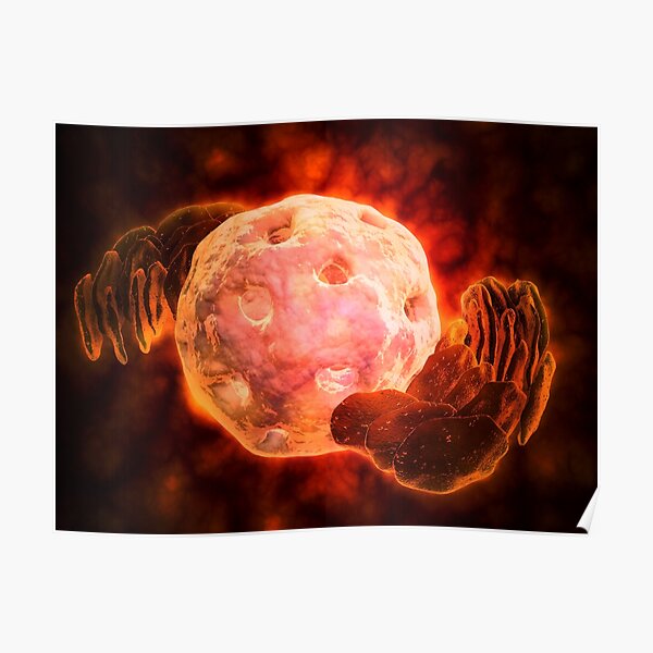 "Conceptual image of endoplasmic reticulum around a cell nucleus ...