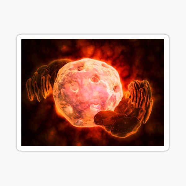 "Conceptual image of endoplasmic reticulum around a cell nucleus ...