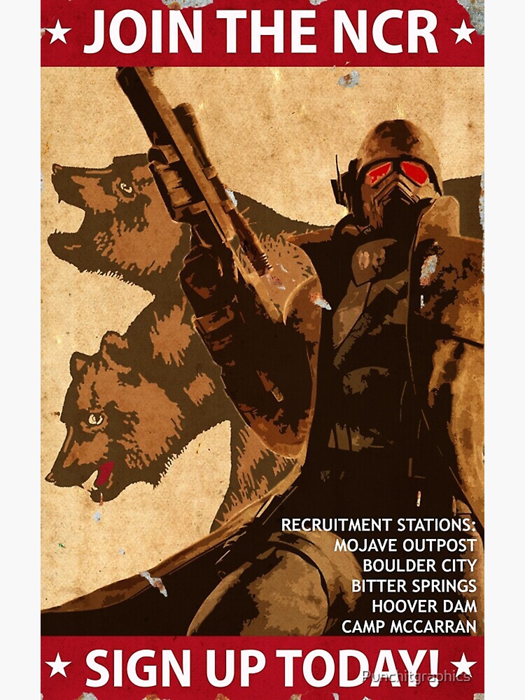 "JOIN THE NCR POSTER" Sticker by timothysaylor | Redbubble