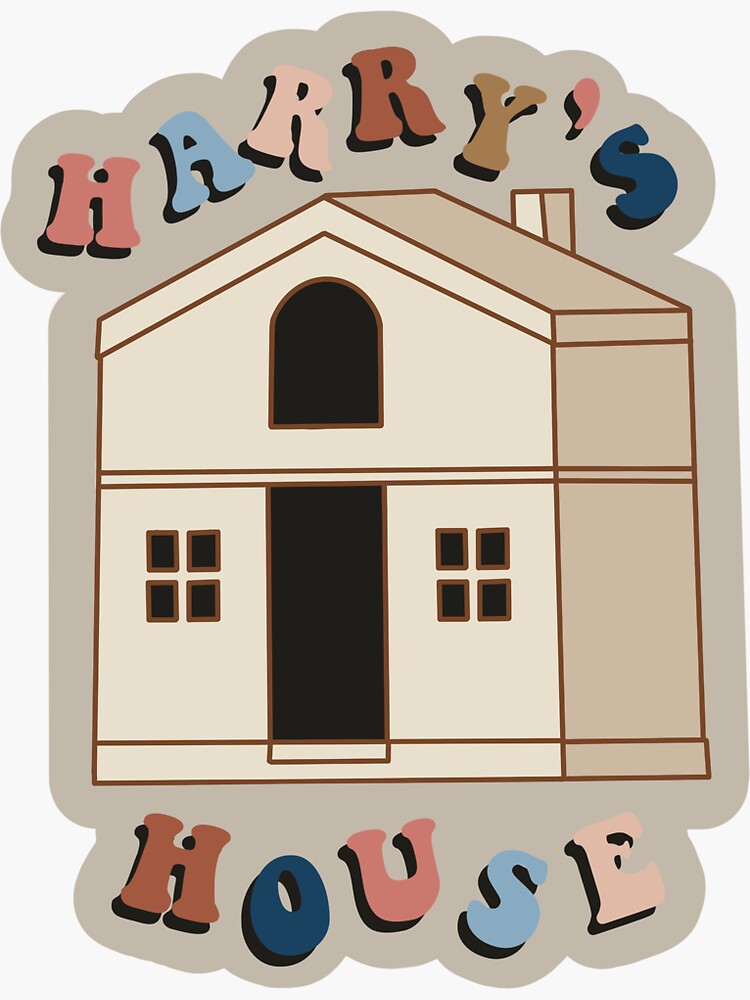 "HARRY’S HOUSE" Sticker for Sale by Courtney-King | Redbubble