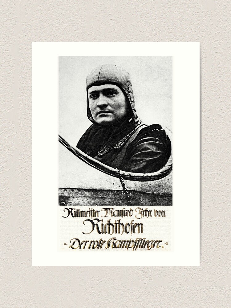 "Richthofen, the Red Baron" Art Print for Sale by edsimoneit | Redbubble