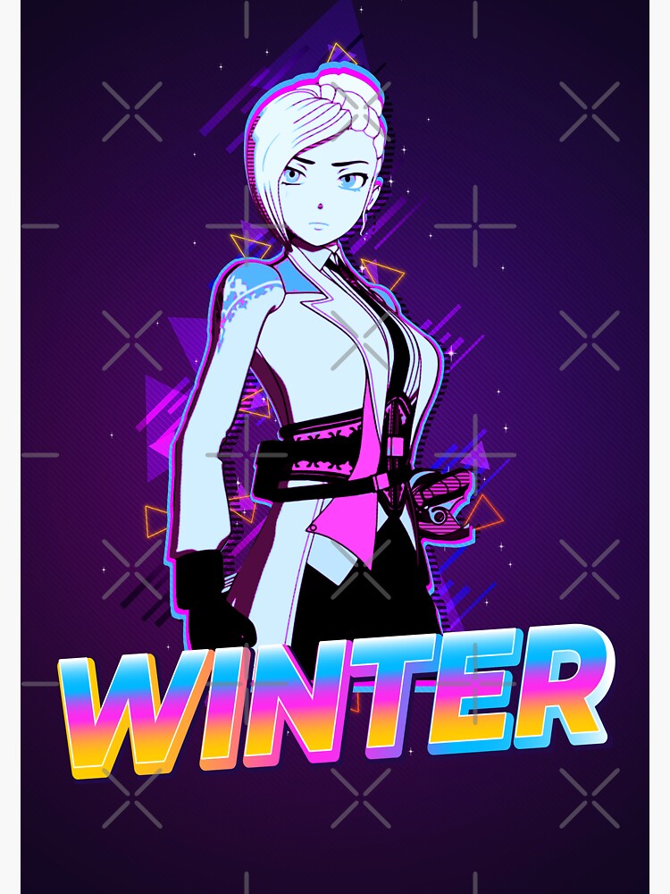 "Winter Schnee | Rwby" Sticker by PurpleStudio6 | Redbubble