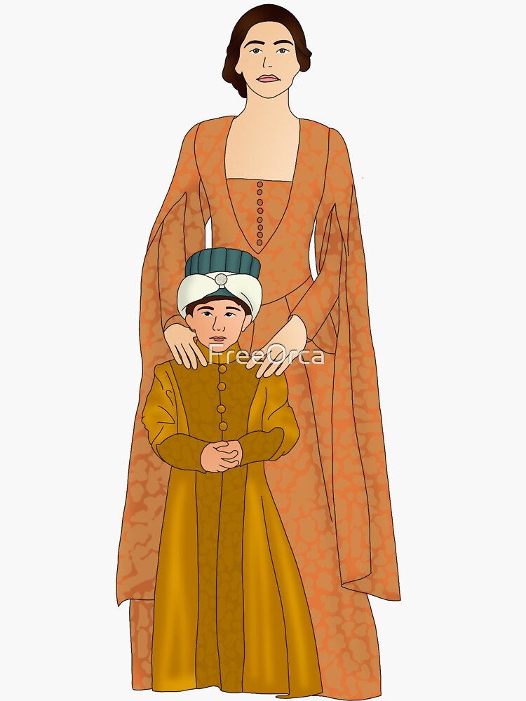 "Magnificent Century Mahidevran Mustafa" Sticker by FreeOrca | Redbubble