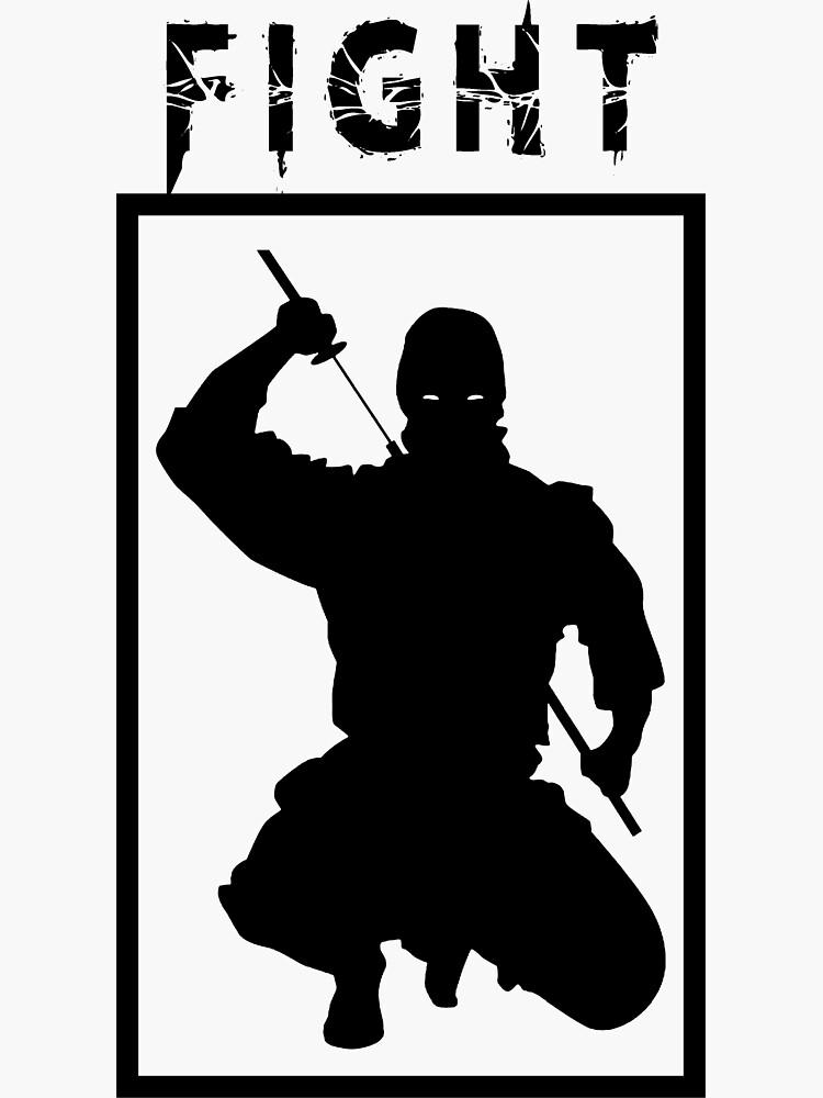 "samoray fight" Sticker for Sale by bei3a | Redbubble