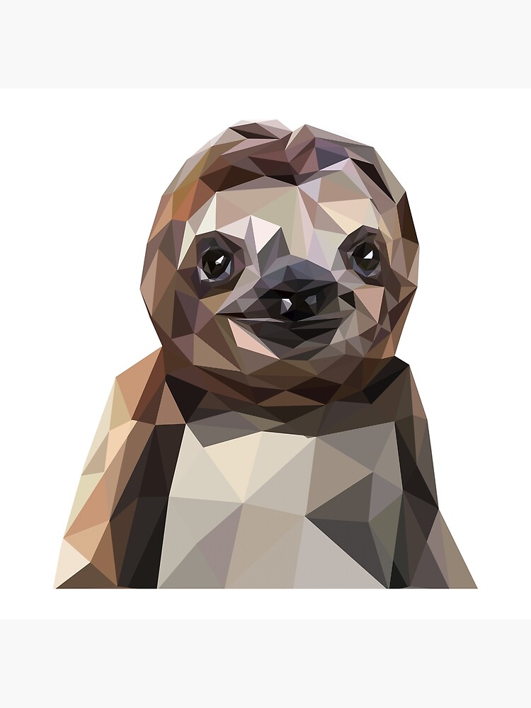 "Nursery Cute Sloth Pop Art" Poster for Sale by jerapahart | Redbubble