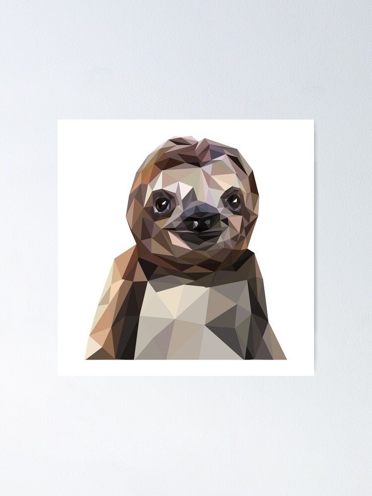 "Nursery Cute Sloth Pop Art" Poster for Sale by jerapahart | Redbubble