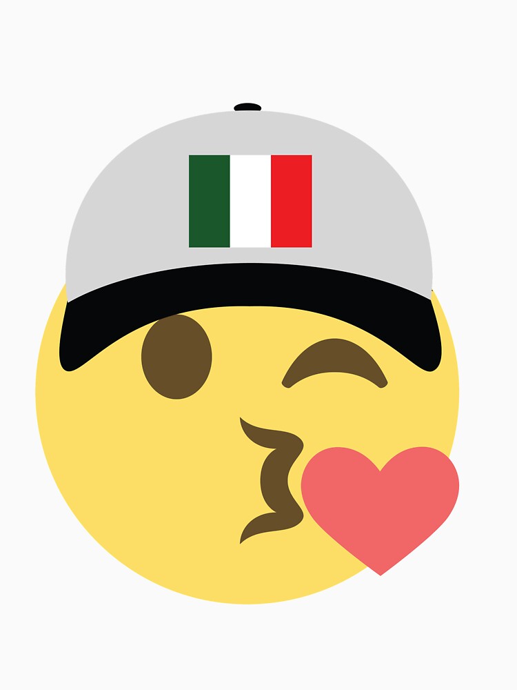 "Italy Emoji Winky Kiss Baseball Hat " Pullover Hoodie for Sale by ...