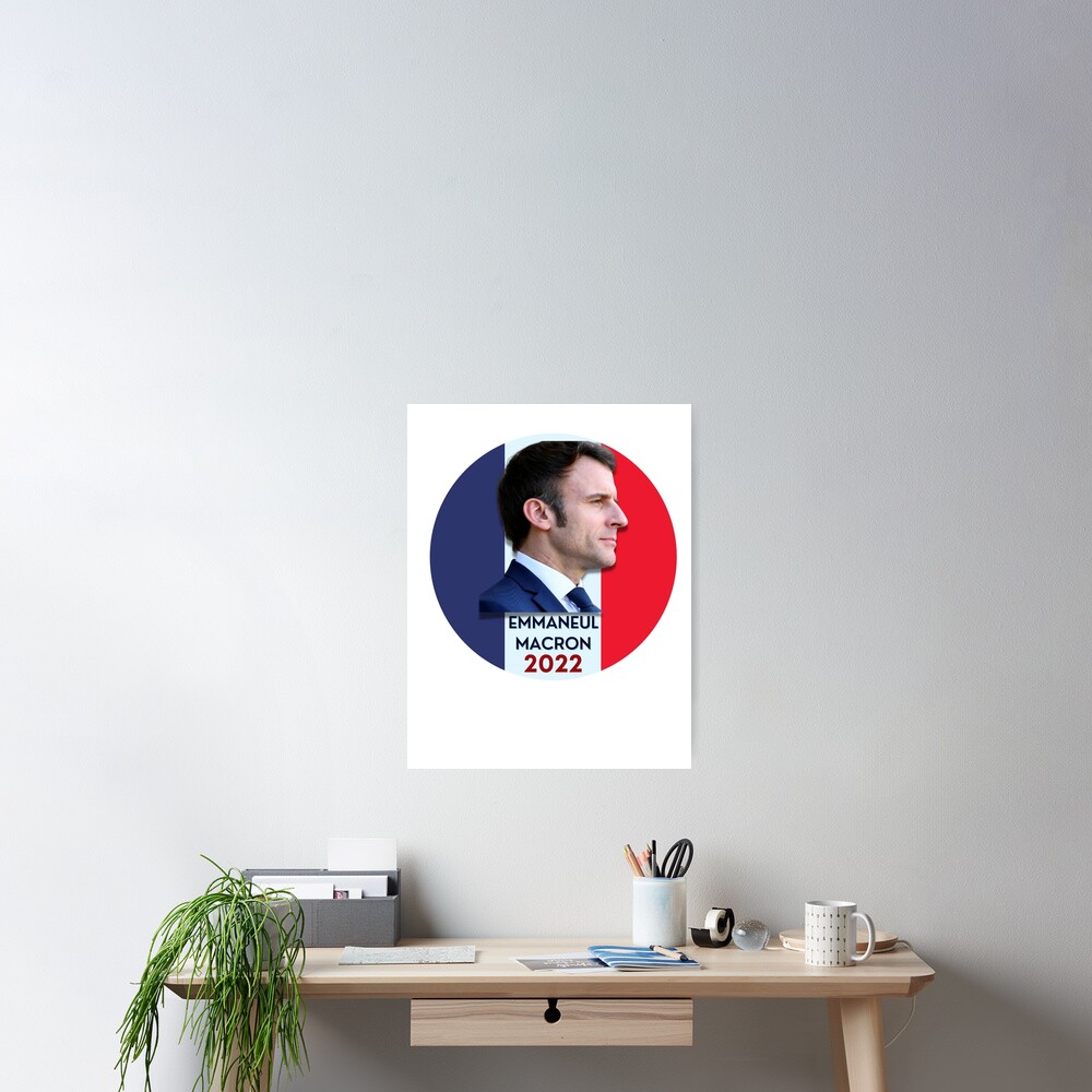 "emmanuel macron classic t shirt | emmanuel macron poster" Poster for ...