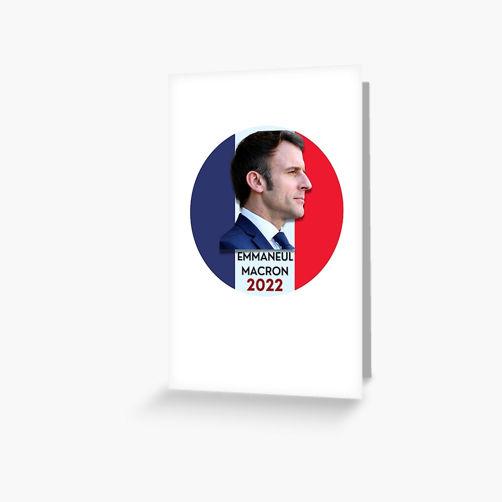 "emmanuel macron classic t shirt | emmanuel macron poster" Greeting ...