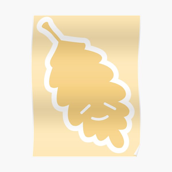 "Calm Oak Leaf" Poster for Sale by ChibiCharacters | Redbubble