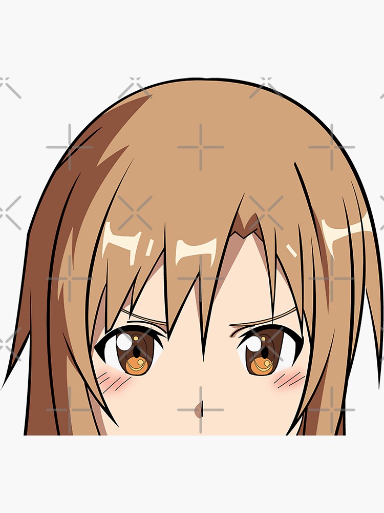 "Asuna peeker" Sticker for Sale by Akuma-san | Redbubble