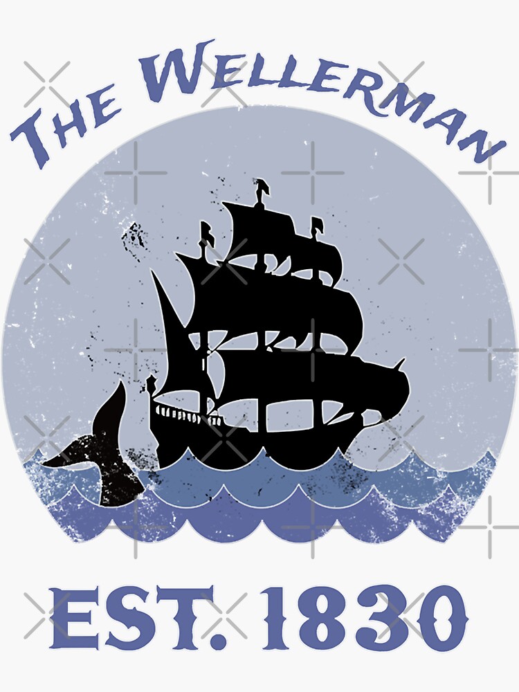 Pegatina «Hombres divertidos The Wellerman Singer Fotográfico» de ...