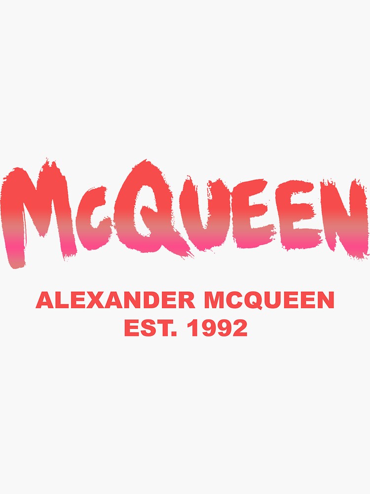 "Mcqueen est 1992 Red" Sticker by fadiel17 | Redbubble