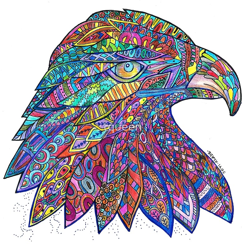 "Bald eagle mandala" by tqueen | Redbubble