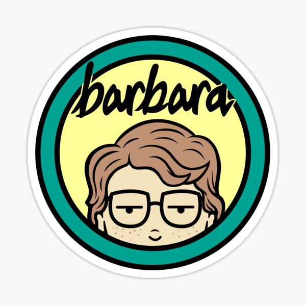 "Barbara" Sticker for Sale by pigboom | Redbubble