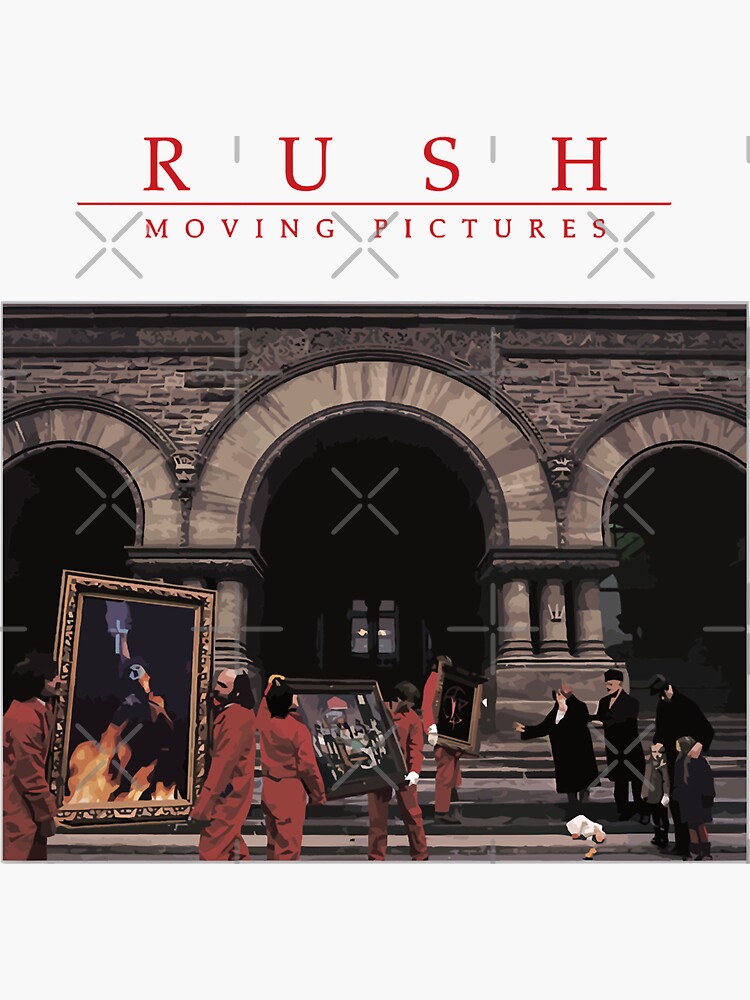 "Poster Moving Pictures Album Cover" Sticker by DouglasLima1631 | Redbubble