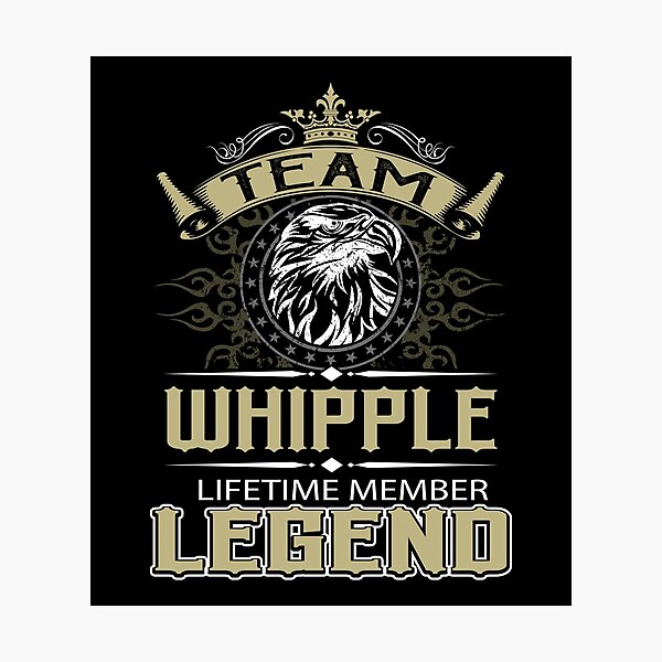 Lámina fotográfica «Camiseta con el nombre de Whipple - Camiseta con el ...