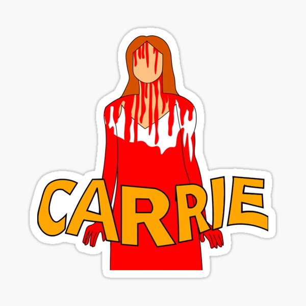 "Carrie Sticker" Sticker for Sale by ChadSinglet5 | Redbubble