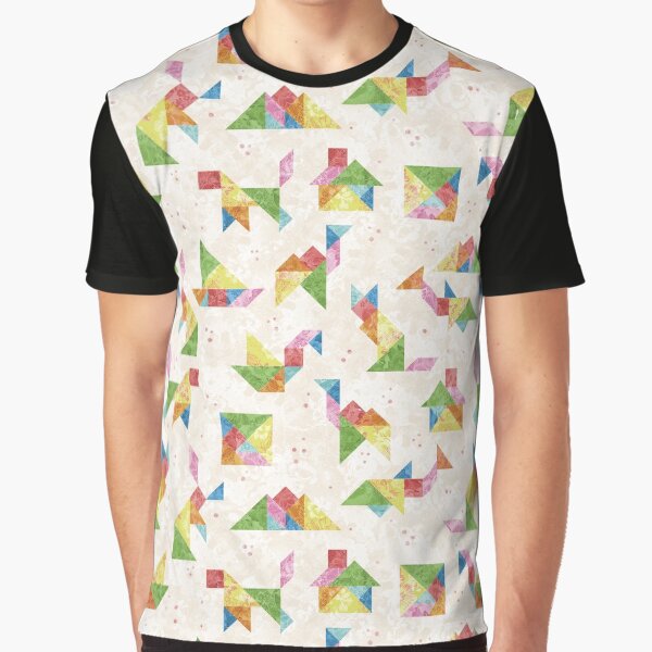 "TANGRAM " T-shirt for Sale by gaiamarfurt | Redbubble | tangram ...