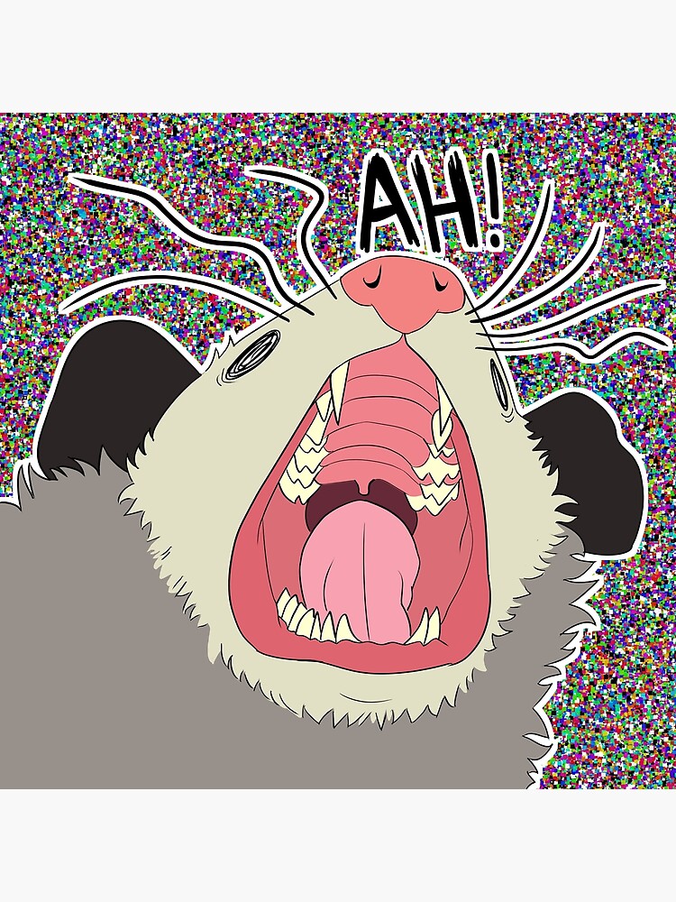 "Opossum Scream" Poster for Sale by ghostcashew | Redbubble