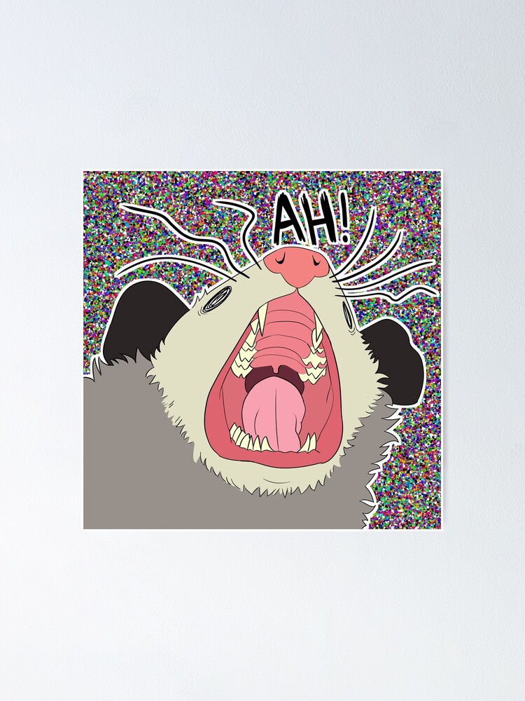 "Opossum Scream" Poster for Sale by ghostcashew | Redbubble
