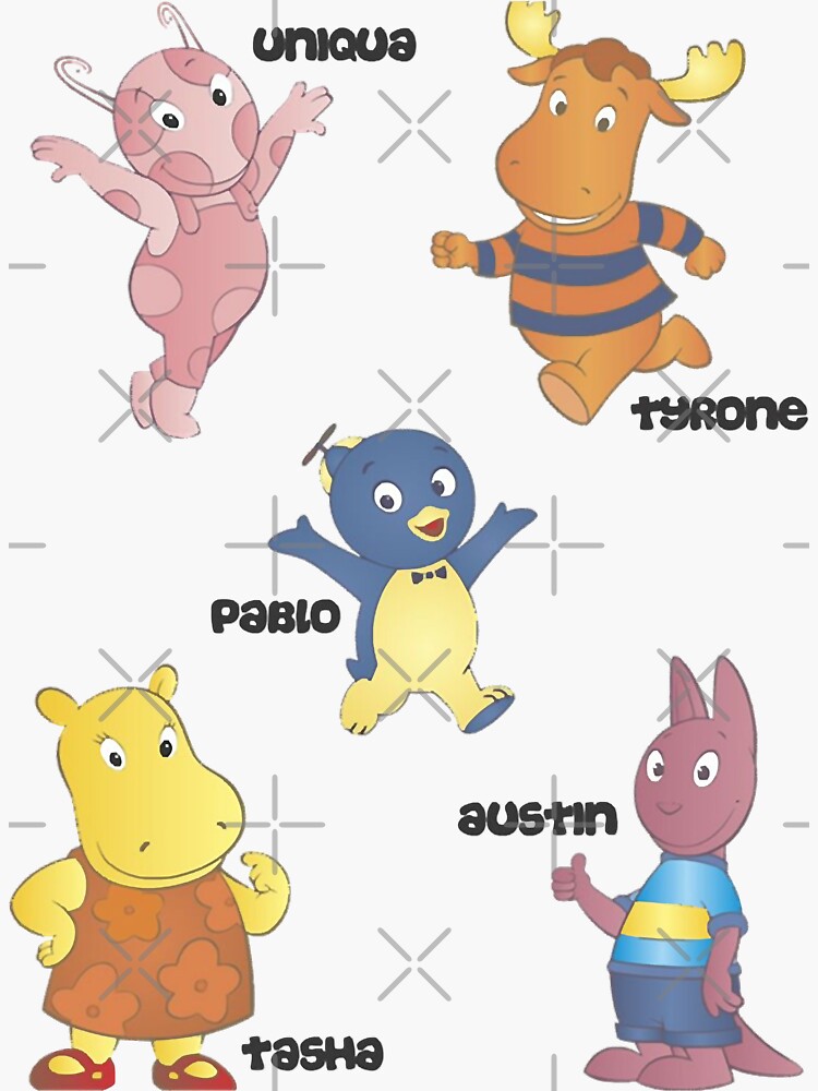 Pegatina «Atracción Asombrosas Aventuras Interesante Los Backyardigans ...