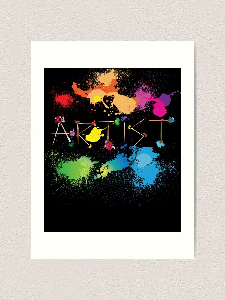 "Paint Splatter Messy Art and Craft Artist" Art Print for Sale by ...