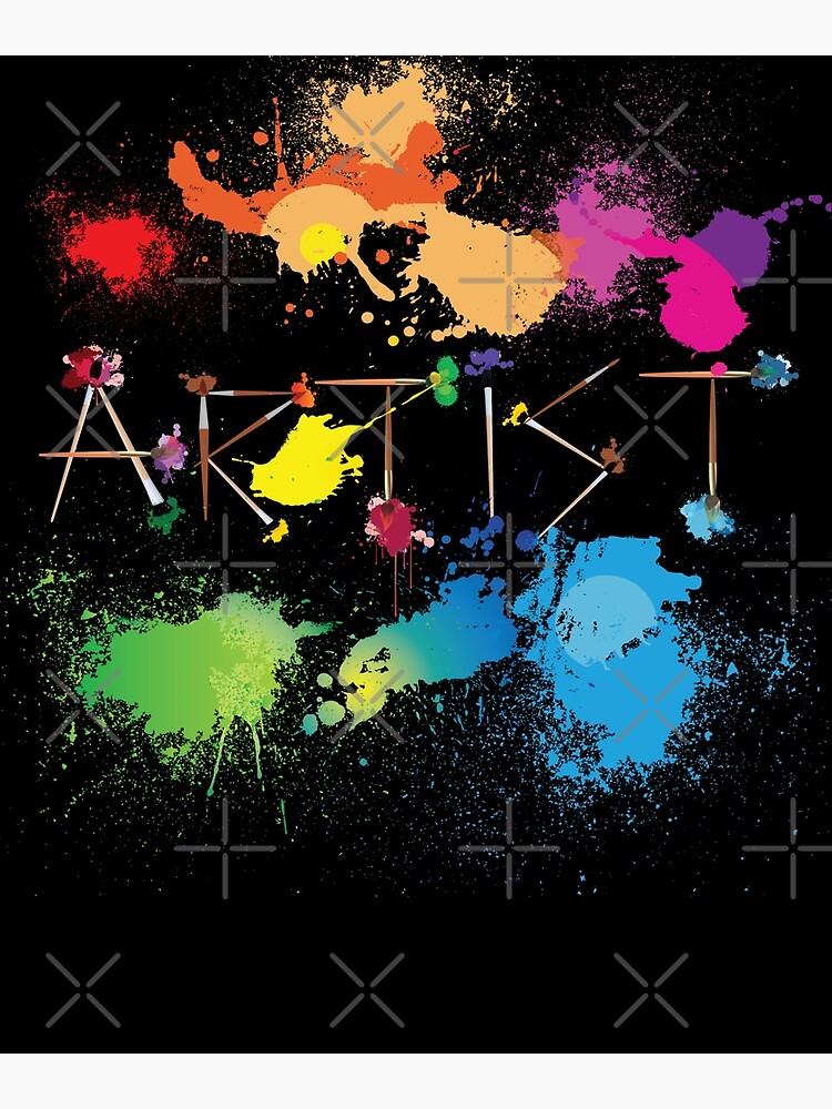 "Paint Splatter Messy Art and Craft Artist" Photographic Print for Sale ...