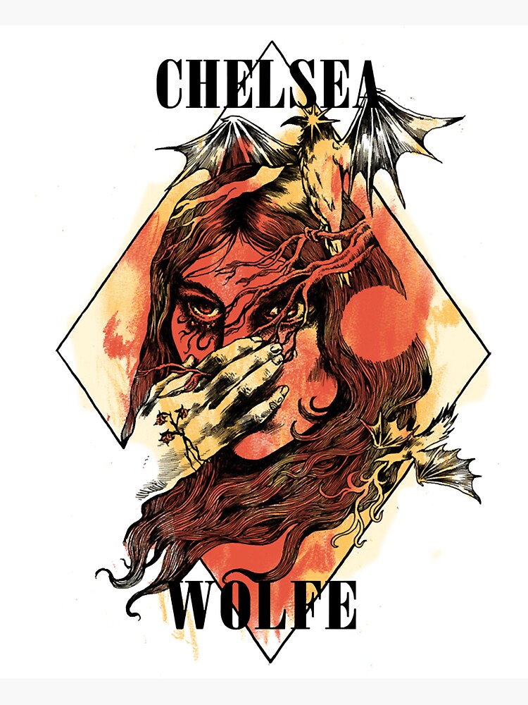 "Chelsea Wolfe Music Logo" Sticker by DennisHardy7 | Redbubble