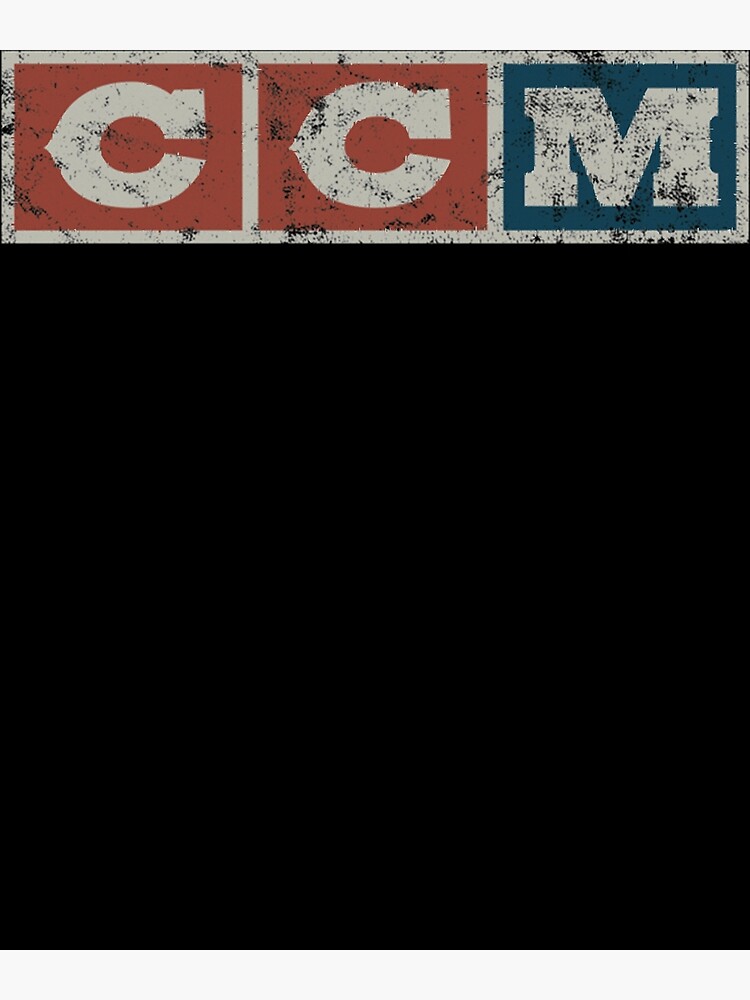 "CCM logo Vintage Distressed" Poster by allisaambor | Redbubble