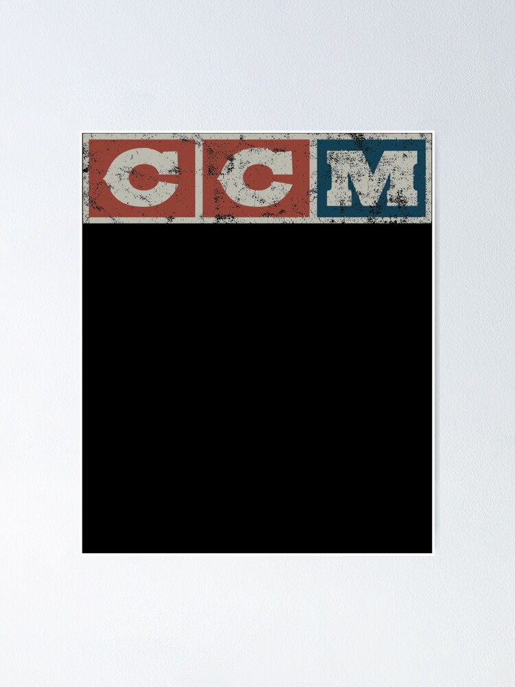 "CCM logo Vintage Distressed" Poster by allisaambor | Redbubble