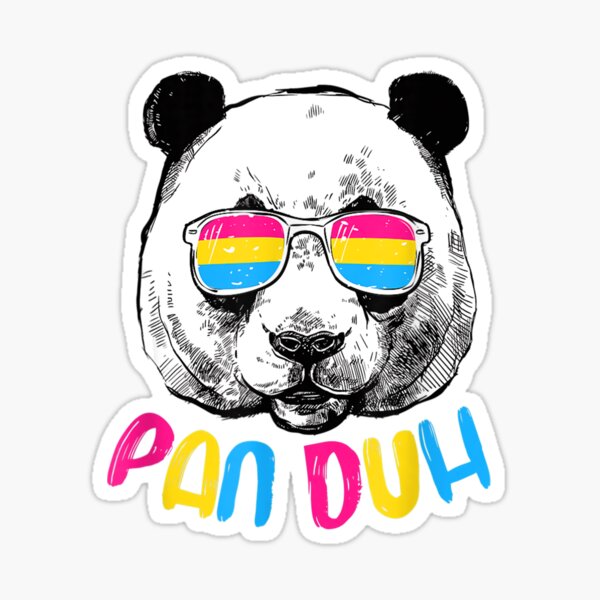 "Pan Duh Pansexual Pride Flag LGBTQ " Sticker by Rosa1202Shop | Redbubble