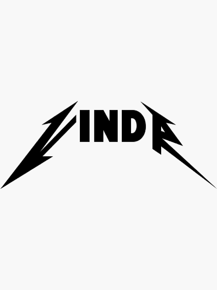 "Vindr Logo (Metallica Font)" Sticker for Sale by Vindrland | Redbubble