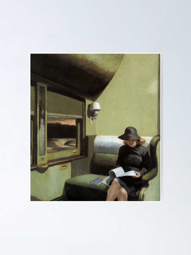 "Edward Hopper Compartment C" Poster by tmooreedward | Redbubble