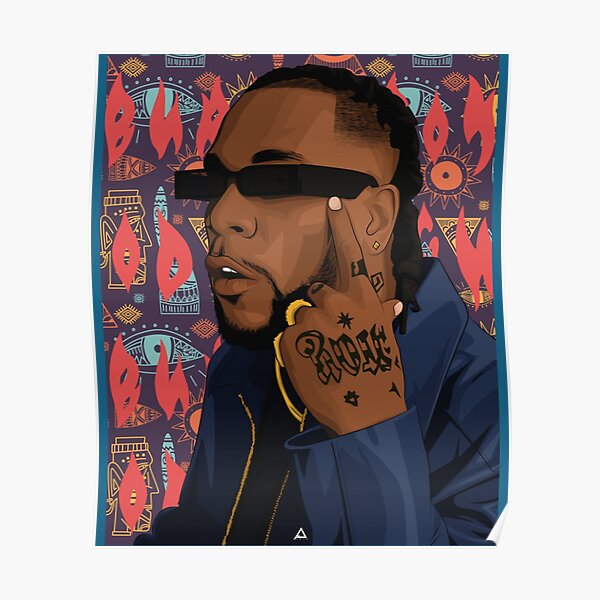 "BURNA BOY " Poster for Sale by guilteebyss | Redbubble