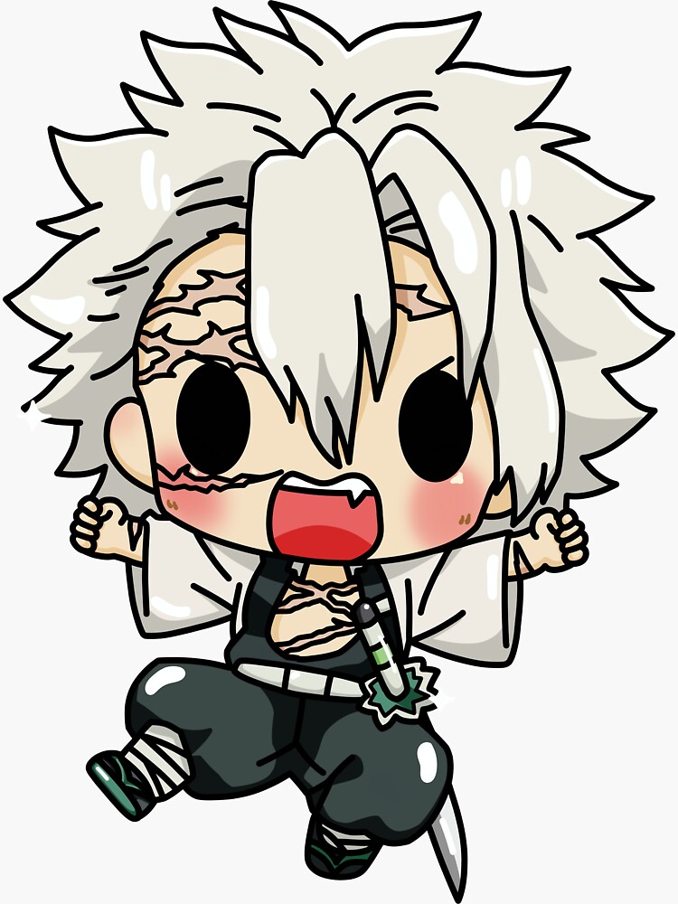 "Sanemi Shinazugawa Cute and Cool Art Demon Slayer" Sticker by ...
