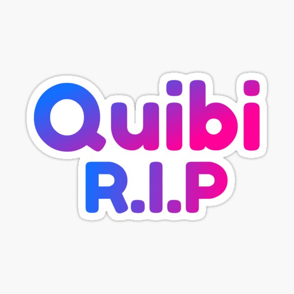 "Quibi logo rip essential t shirt" Sticker by RavenTrull | Redbubble