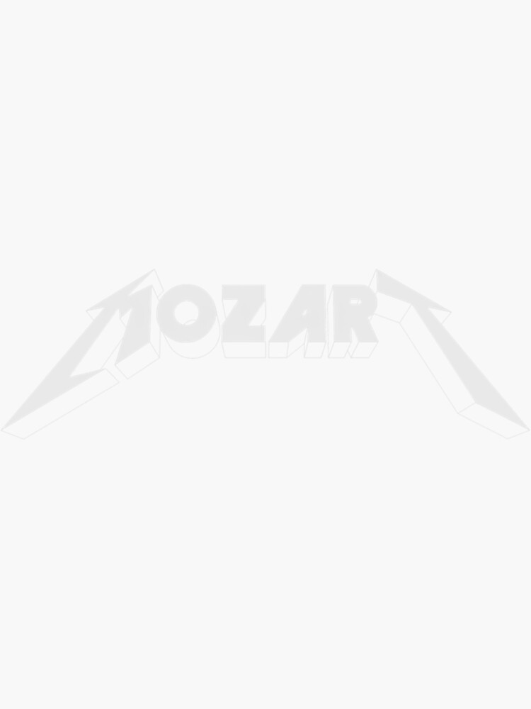 "Mozart metal logo classic t shirt" Sticker for Sale by RavenTrull ...