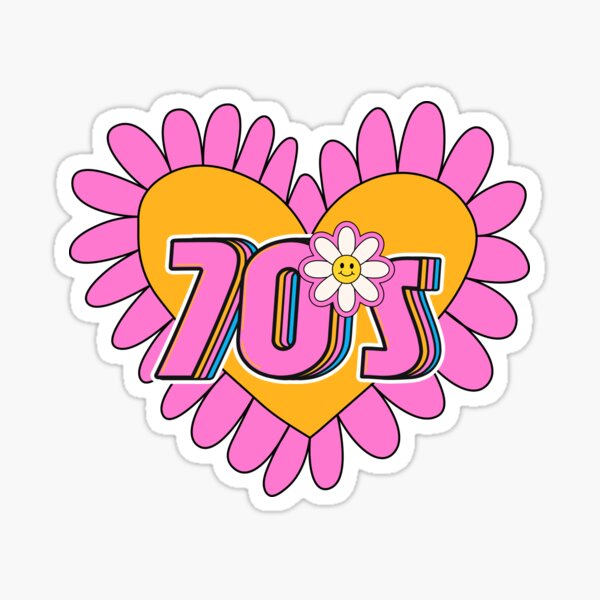 "70s vibes" Sticker for Sale by ramazis | Redbubble