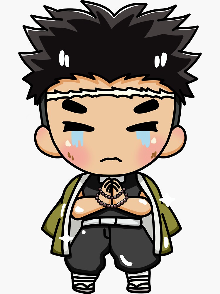 "Gyomei Himejima Cute and Cool Art Demon Slayer" Sticker by ...