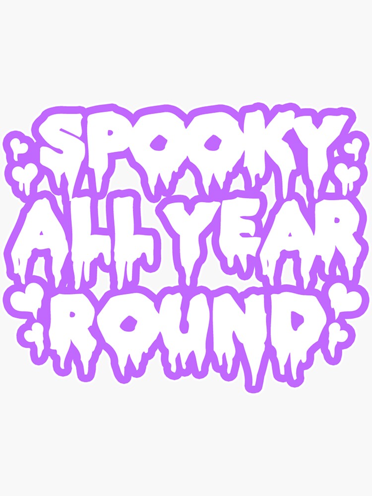 "Spooky All Year Round - Pastel Goth Classic ." Sticker by turayitwygan ...