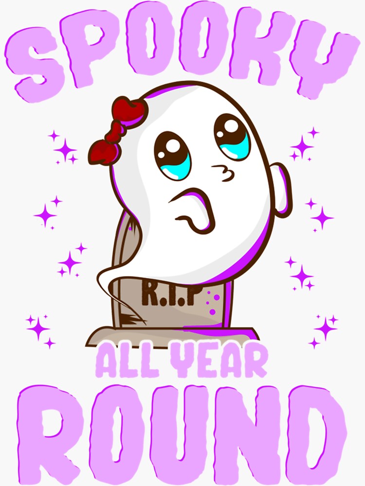 "Spooky All Year Round Essential ." Sticker for Sale by turayitwygan ...