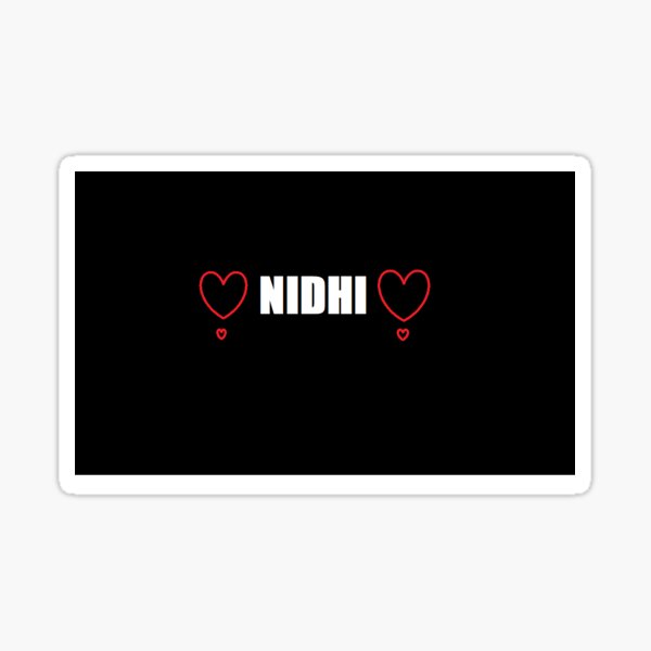 "whose name is Nidhi " Sticker for Sale by drexa123 | Redbubble