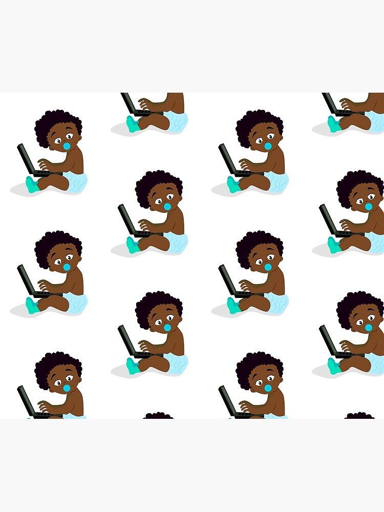 Cortina de ducha «Niño Programador de computadoras Carácter con ...