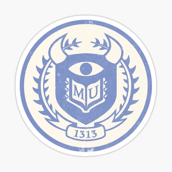 "University Logo" Sticker for Sale by MegadoShica | Redbubble