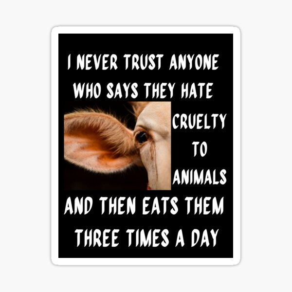 "vegan and animal rights" Sticker for Sale by switchbitch | Redbubble