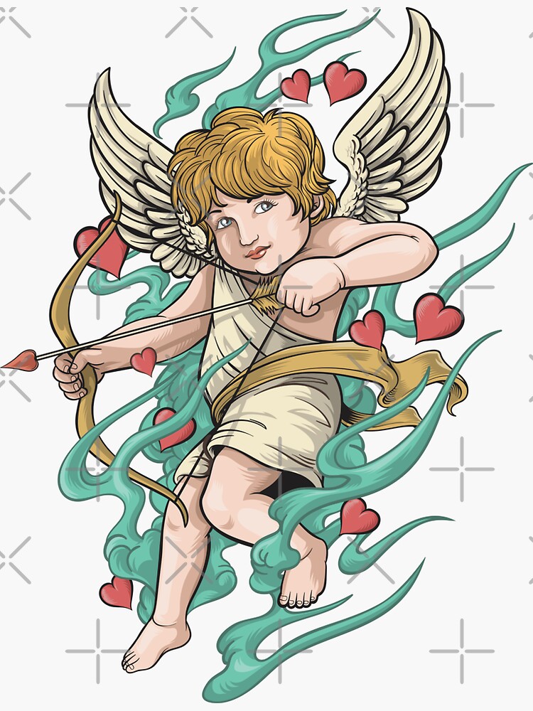 "Cupid" Sticker for Sale by Dhnetink | Redbubble
