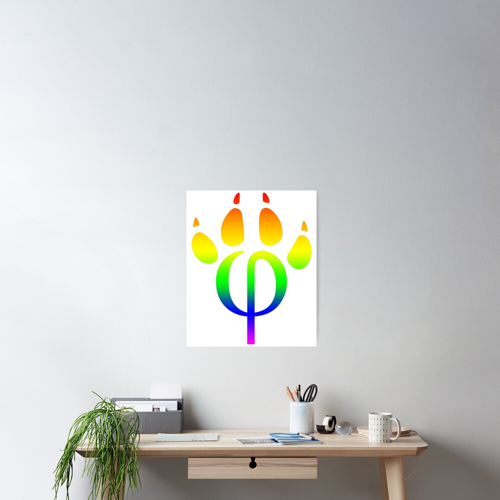 "Rainbow Phipaw, Furry Pride 2 " Poster by ArtTravel2303 | Redbubble