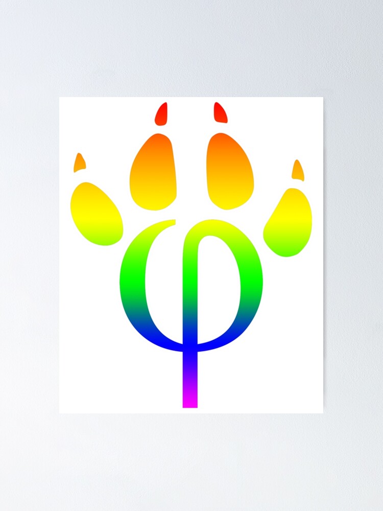 "Rainbow Phipaw, Furry Pride 2 " Poster by ArtTravel2303 | Redbubble